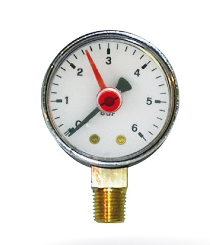 Manometers back connection